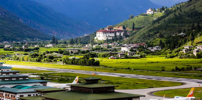 Paro International Airport Routes, Map and Contact Information