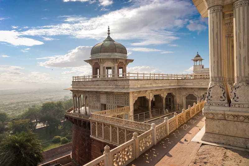 Scenic view of Agra from the Agra Fort