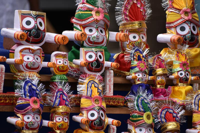 Kid's toys in handicraft store in Puri